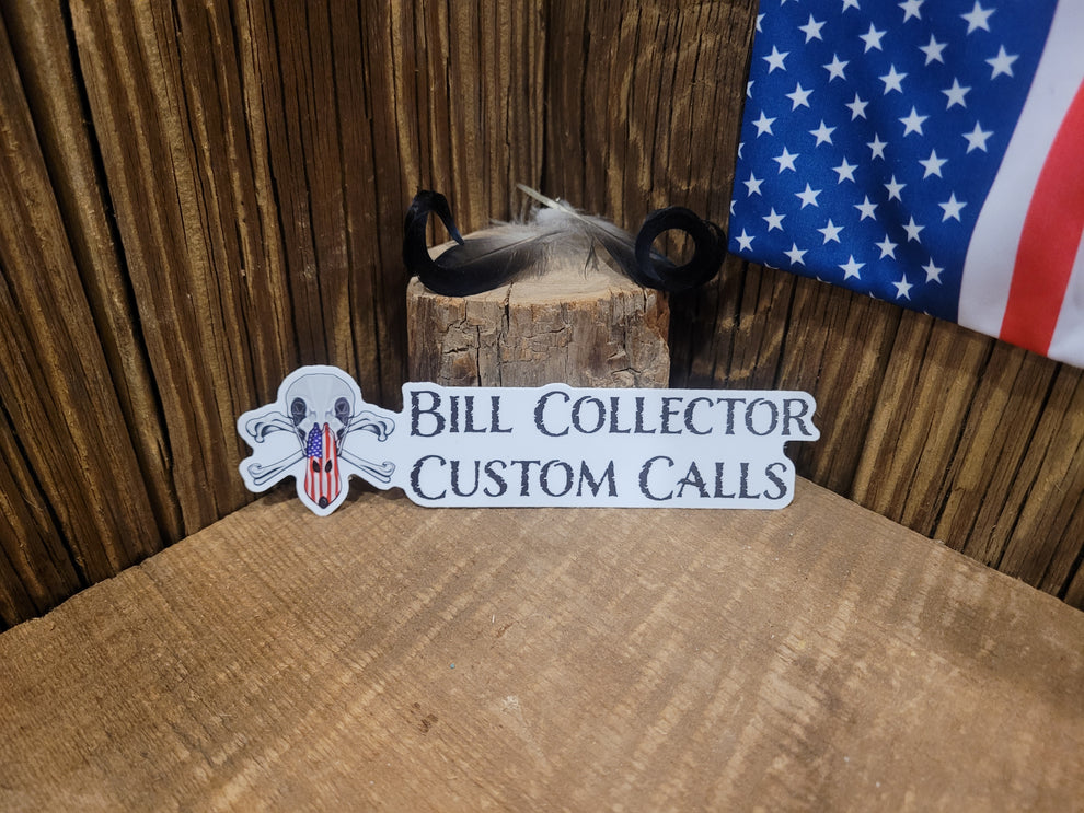 Bill Collector Custom Calls Logo Stickers