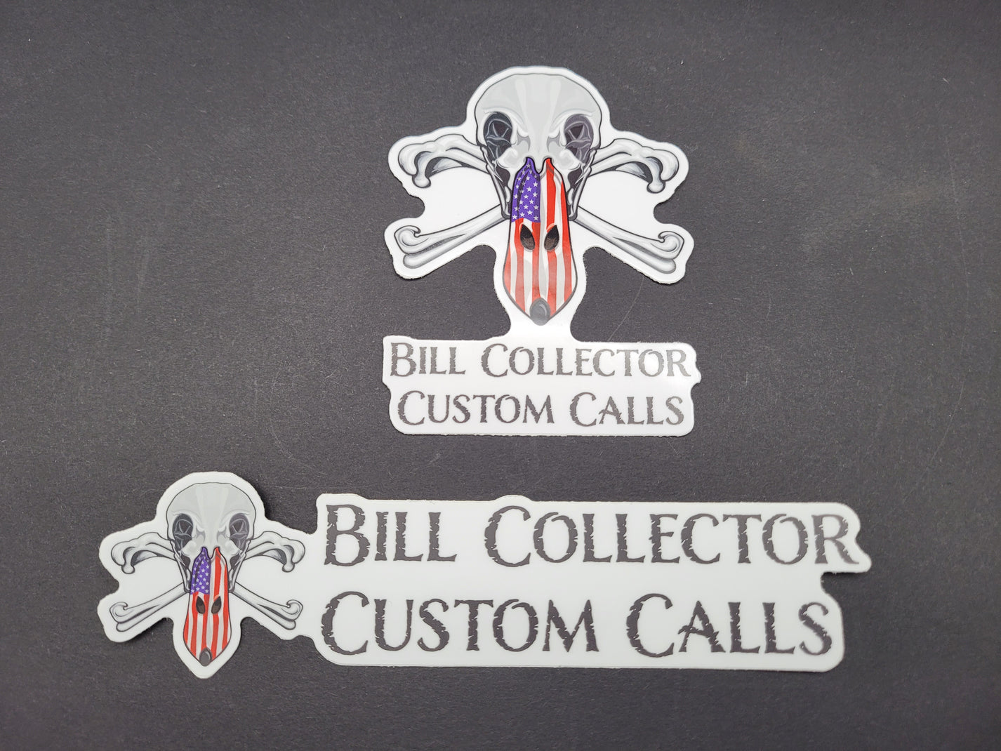 Bill Collector Custom Calls Logo Stickers